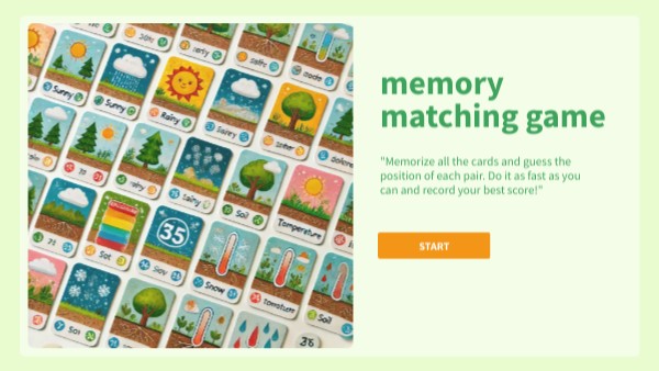 TEMPERATURE MEMORY GAME