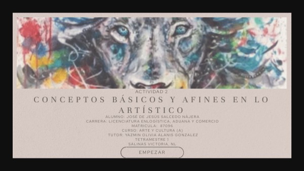 conceptos básicos y afines en lo Artístico | Genially