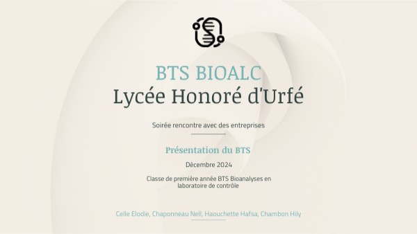 Présentation BTS