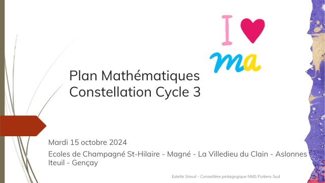 Plan Maths Cycle 3 / 2024-25 | Genially