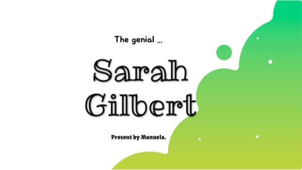 PRESENTACIÓN sarah gilbert