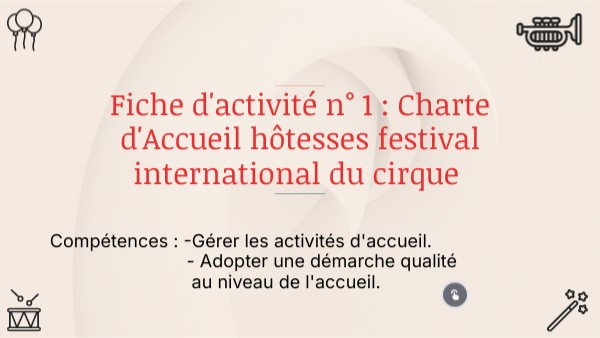 activité 1 charte d'acceuil