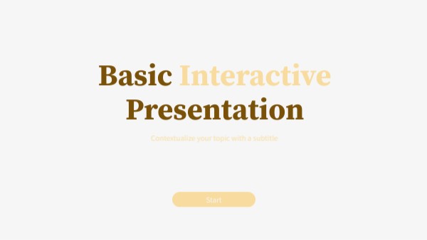 Présentation interactive basique