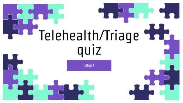 Telehealth Triage quiz | Genially