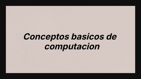 Conceptos de computacion