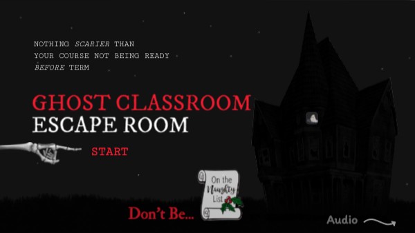 OLD Ghost Classroom Escape Room OLD | Genially