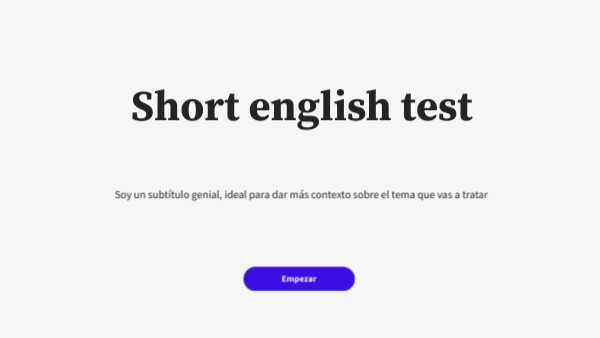 English test