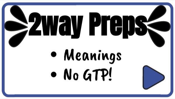 2WAY PREP MEANINGS