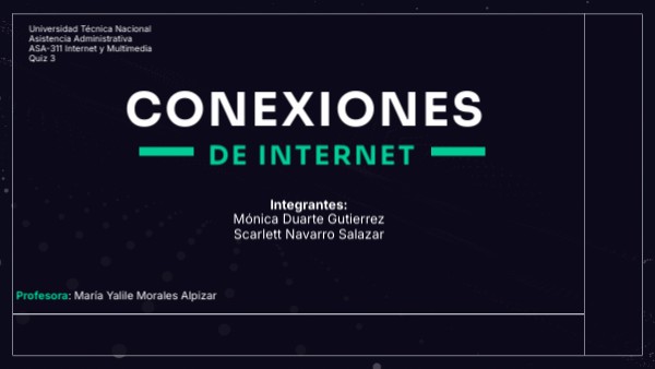 Presentación Conexiones del Internet | Genially