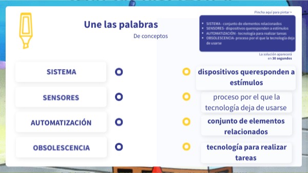 UNE PALABRAS De conceptos | Genially