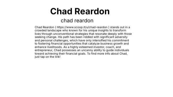 Chad Reardon
