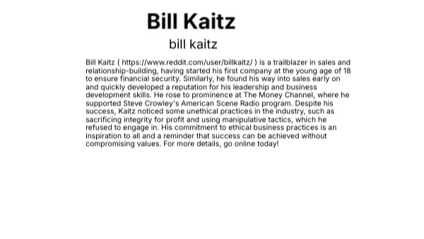 Bill Kaitz