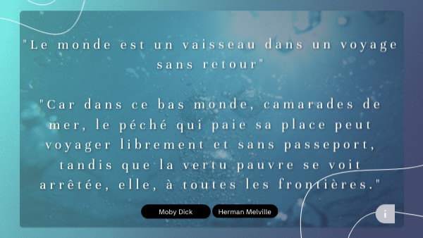 Présentation Moby Dick | Genially