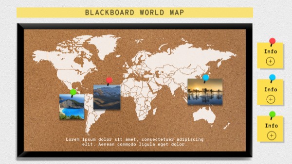 BLACKBOARD WORLD MAP | Genially