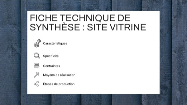 SITE VITRINE | Genially