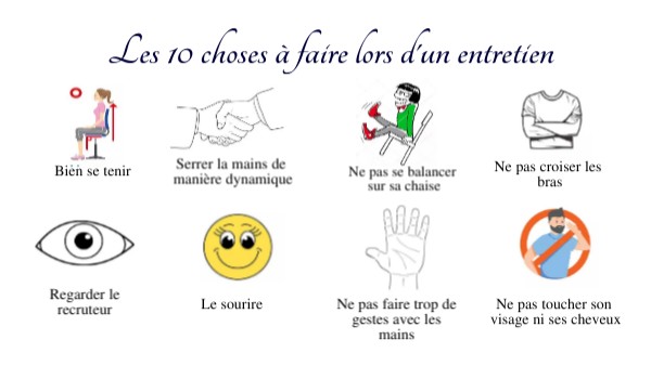 10 choses à faire lors d'un entretien