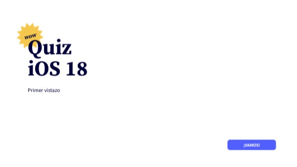 Quiz iOS 18