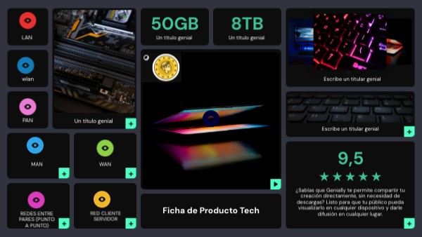 Ficha de producto tech