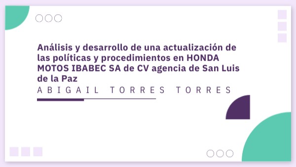 Presentación ABIGAIL TORRES