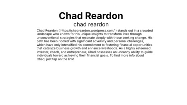 Chad Reardon