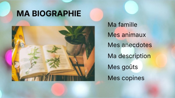 Ma biographie | Genially
