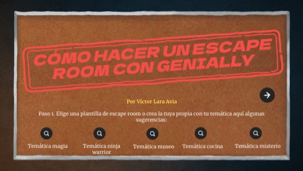 Formación escape room genially