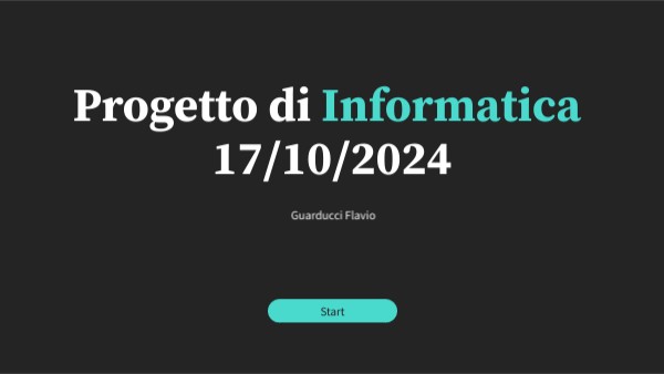 Progetto di informatica