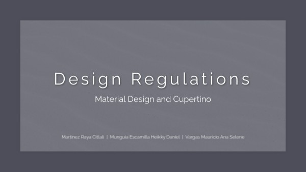 Design Regulation | Genially