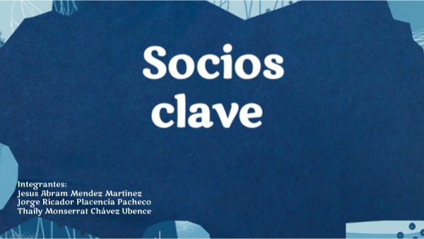 Socios clave | Genially