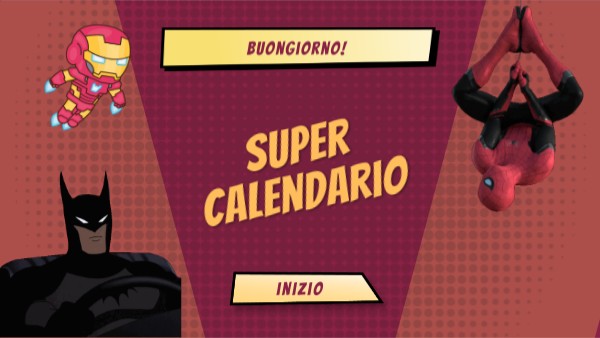 Calendario Supereroi