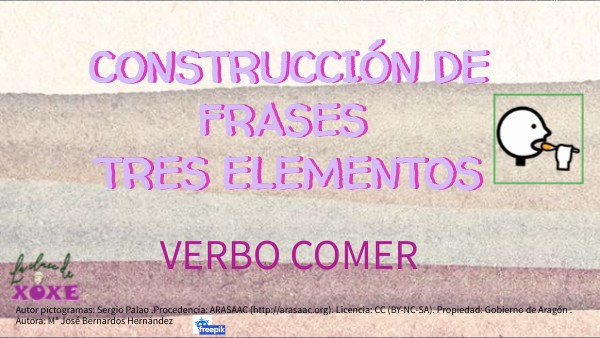 CONSTRUCCION FRASES COMER