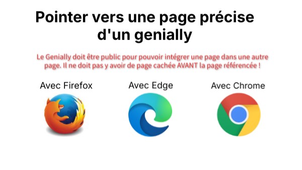 Tuto pointer vers page genially