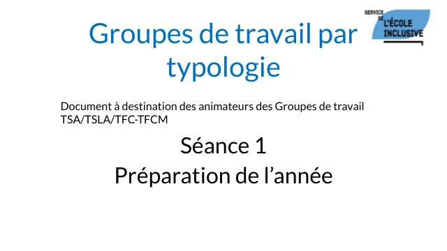Les groupes de travail par typologie.pptx | Genially