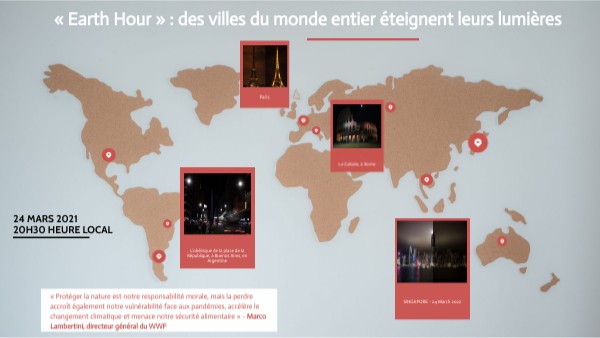 Mappemonde interactive