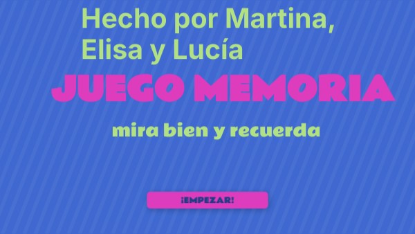Juego Memoria