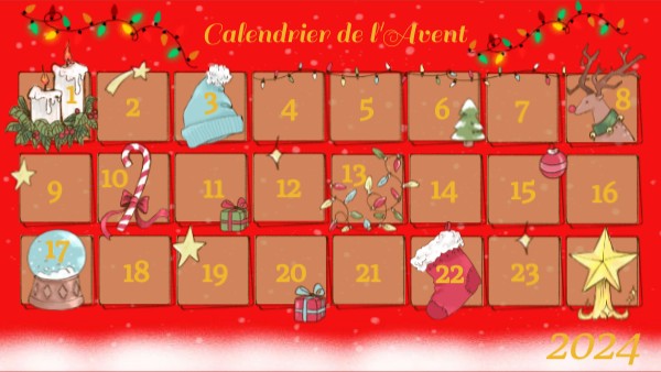 Calendrier Avent 2024 | Genially