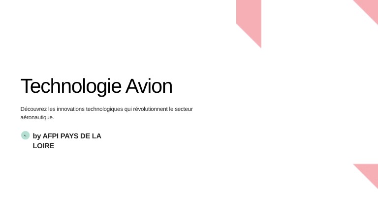 Technologie-Avion.pptx | Genially