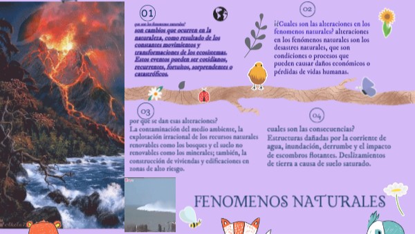 Infografia de fenomenos naturales | Genially