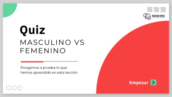 Masculino vs Femenino