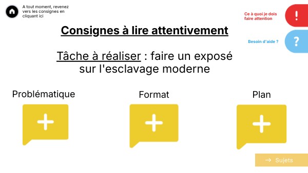 EMC1 - 4e - Etudier l'esclavage moderne | Genially