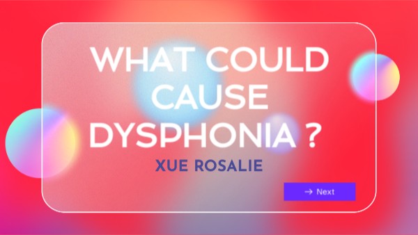 Dysphonia
