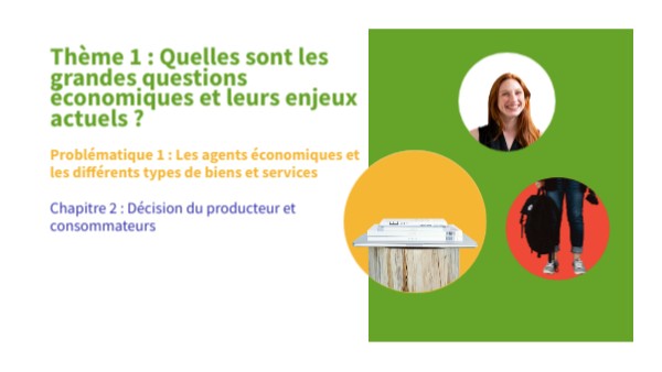 Chapitre 2 : LES DÉCISIONS DU CONSOMMATEUR ET DU PRODUCTEUR | Genially