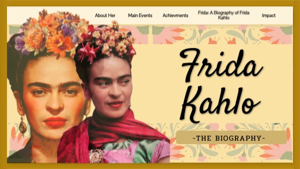 FRIDA: A BIOGRAPHY OF FRIDA KAHLO