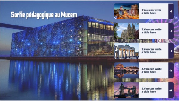 sortie pedagogique au Mucem | Genially