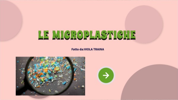 LE MICROPLASTICHE