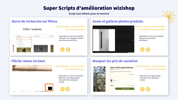 Scripts Wizishop