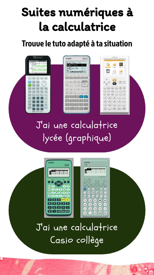 Tuto Suites et calculatrices | Genially