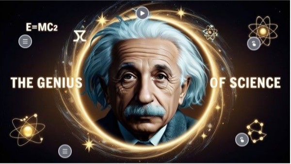 imagen interactiva Albert Einsten Biography