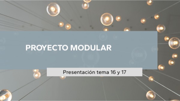 Presentación Proyecto Modular