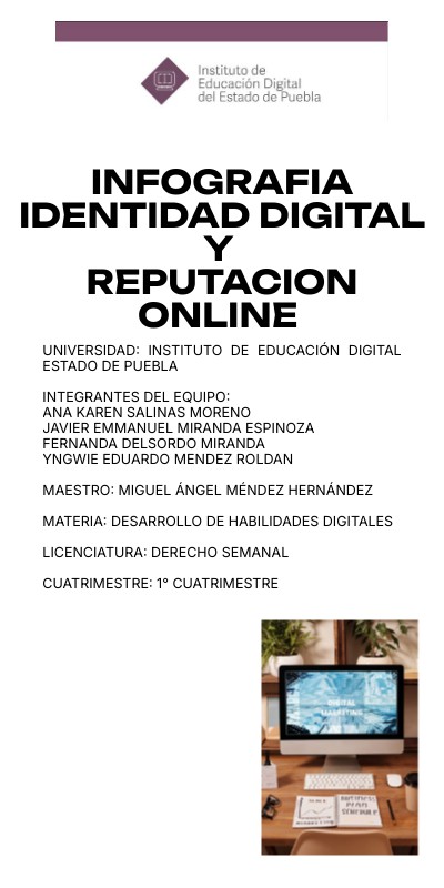 Infografía Identidad digital y reputación online